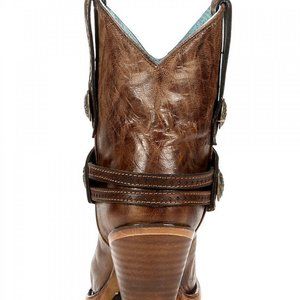 Corral | Shoes | Corral Tan Engraved Harness Short Top Boots | Poshmark